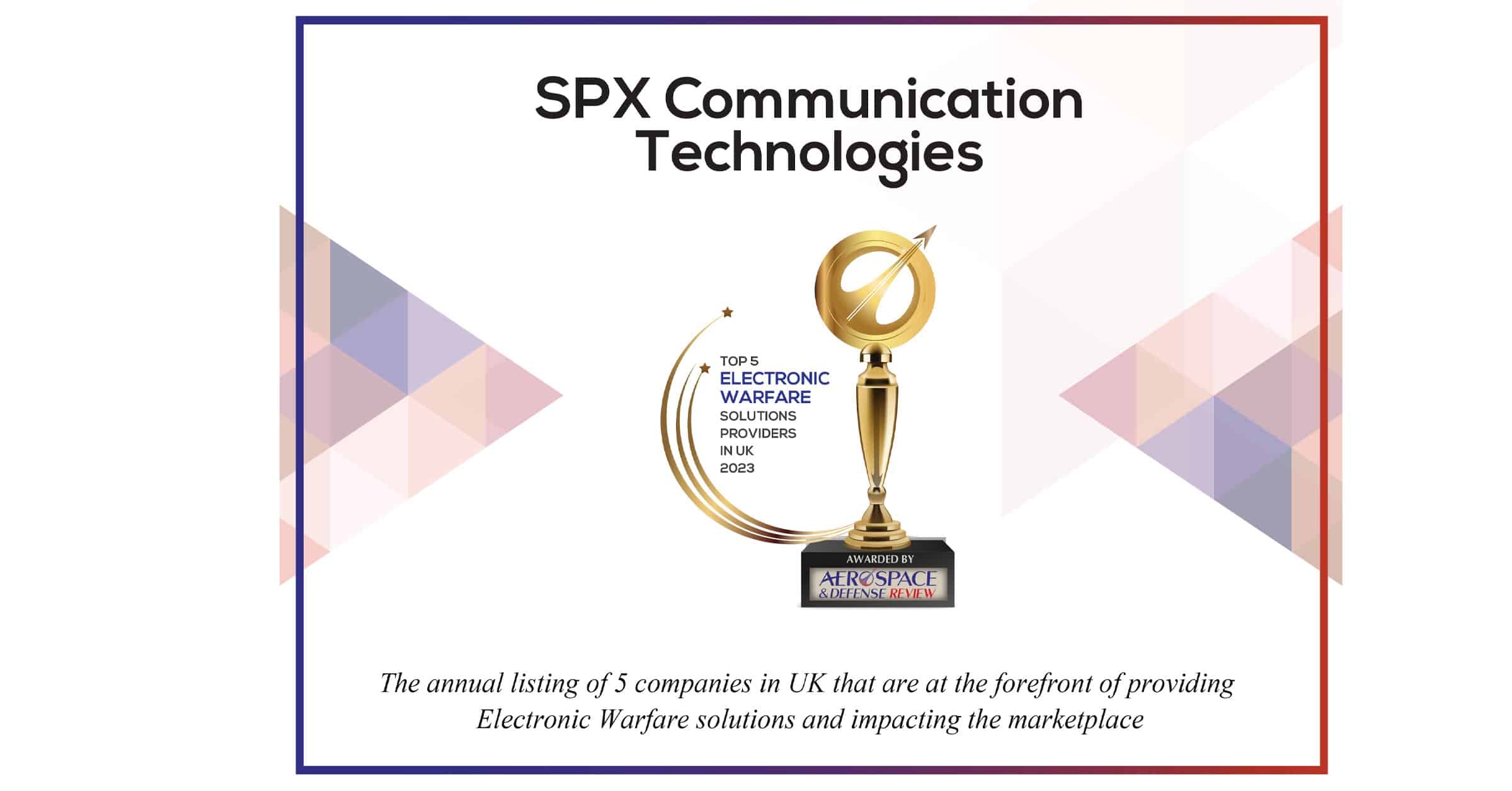SPX CommTech Selected as one of Top 5 Electronic Warfare Solutions ...